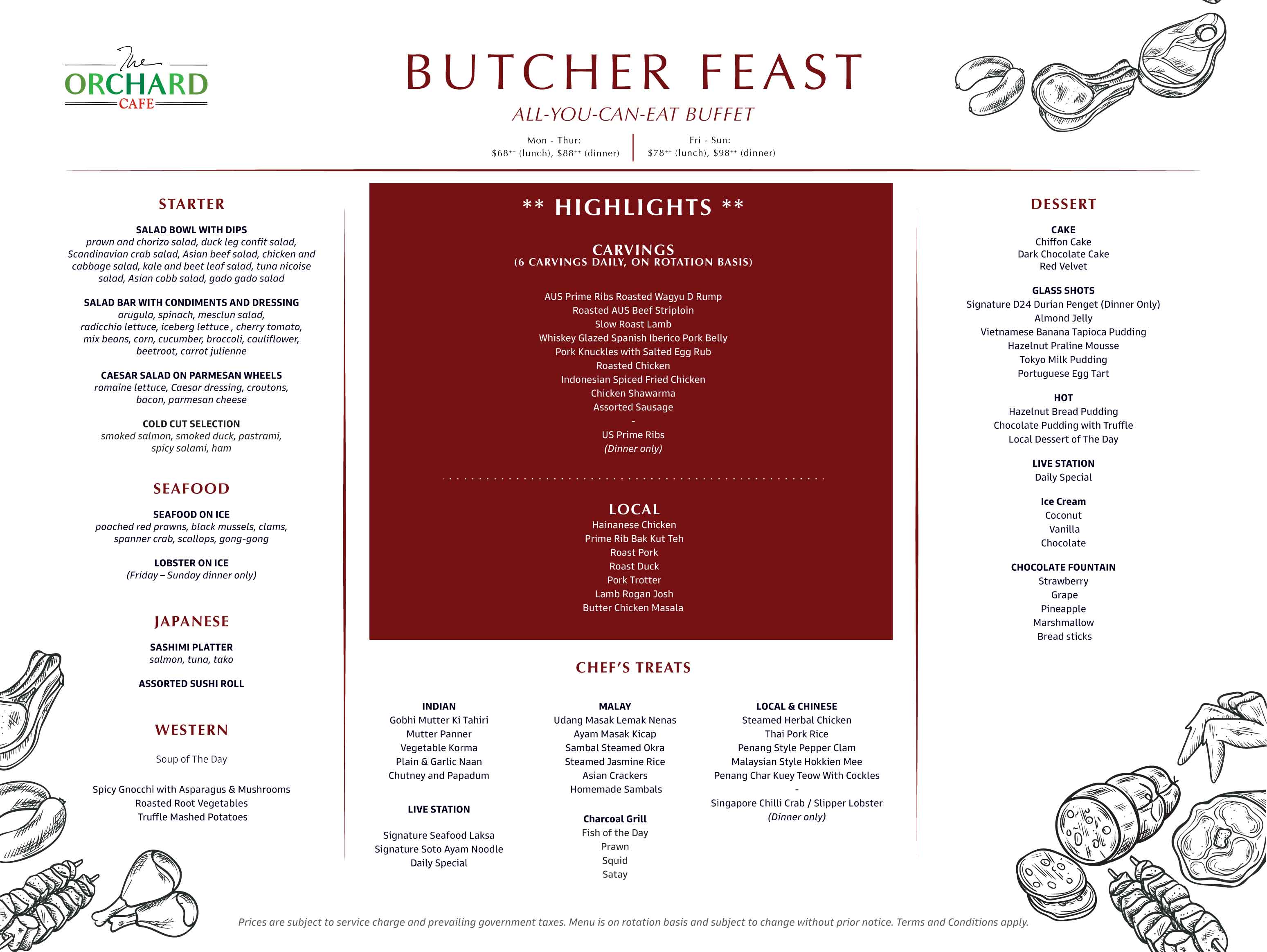 Restaurant & Food in Orchard Road| Orchard Hotel Singapore